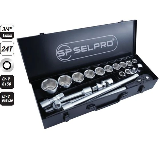 خرید و قیمت جعبه بکس 3/4 6 پر 20 عددی سلپرو – SELPRO مدل 76520 | ترب