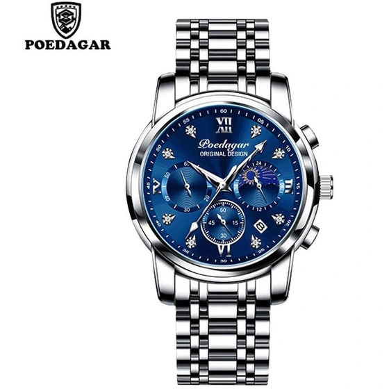 خرید و قیمت ساعت مردانه سه موتوره پوداگار Poedagar مدل P805 | ترب