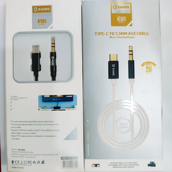 خرید و قیمت کابل تبدیل USB-C به جک 3.5 میلیمتری XHANZمدلAT903 | ترب