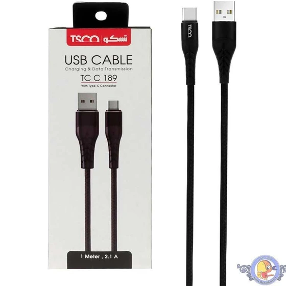خرید و قیمت کابل شارژ تایپ سی TCC 189 | ترب