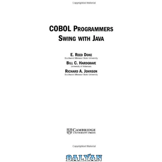 خرید و قیمت دانلود کتاب Cobol Programmers Swing With Java ا برنامه