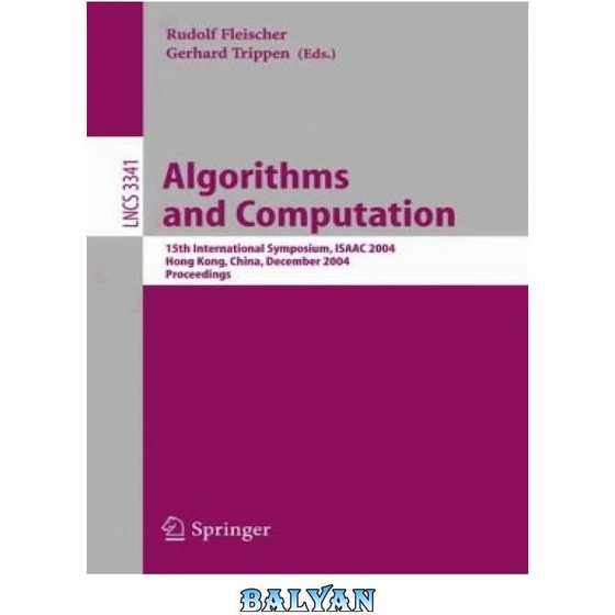 خرید و قیمت دانلود کتاب Algorithms and Computation: 15th International ...