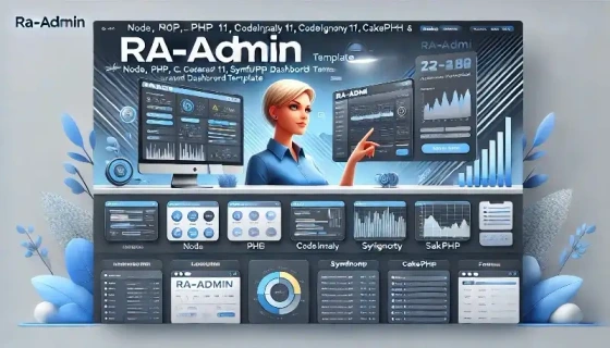 خرید و قیمت Ra-admin قالب داشبورد مدیریتی چندمنظوره با Laravel، Symfony، Node.js و Figma | ترب