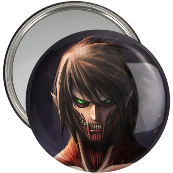 خرید و قیمت آینه جیبی خندالو طرح ارن یگر انیمه اتک آن تایتان Attack on ...