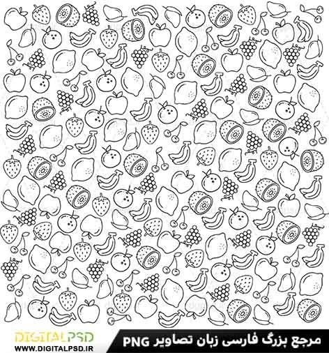 خرید و قیمت دانلود وکتور میوه طرح پترن میوه | ترب