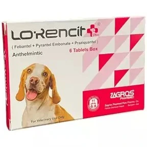 خرید و قیمت قرص ضد انگل حیوانات لورنسیت پلاس بسته 6 عددی | ترب