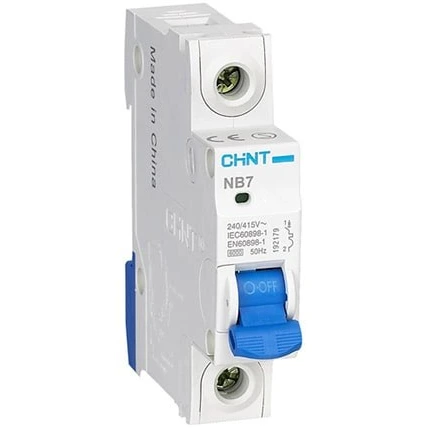 خرید و قیمت کلید مینیاتوری 6K تک پل 20 امپر C سری NB7 چینت - C | ترب