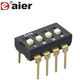 خرید و قیمت دیپ سوئیچ 4 تایی - طرح نظامی - DAIER DI-R04 | ترب
