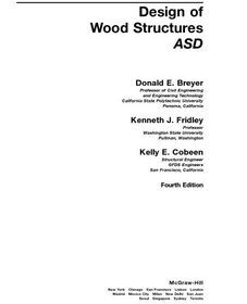 خرید و قیمت دانلود کتاب Design of wood structures ASD [4th ed] | ترب