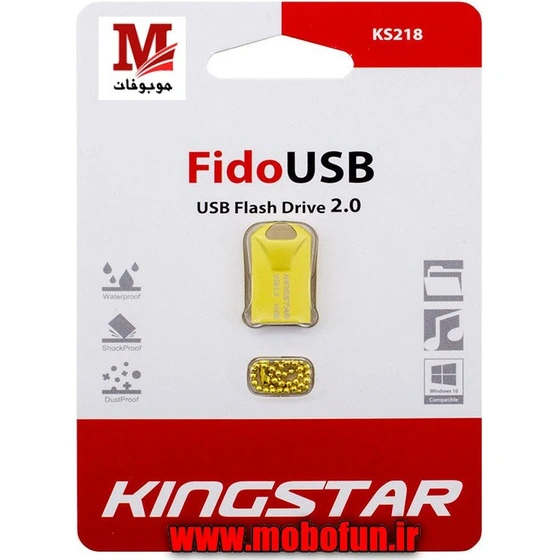 خرید و قیمت فلش مموری کینگ استار KS218 Fido USB 2 ظرفیت 16 گیگابایت | ترب