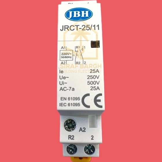 خرید و قیمت کنتاکتور 2 پل 25 آمپر 220 ولت جی بی اچ JBH مدل JRCT-25/11 | ترب