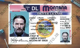 خرید و قیمت فایل لایه باز گواهینامه مونتانا - دو نوع (Montana Drivers ...