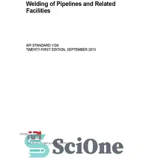 خرید و قیمت دانلود کتاب API Standard 1104. Welding of Pipelines and Related Facilities. 21-th ...