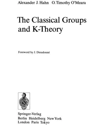 خرید و قیمت دانلود کتاب The Classical Groups and K-Theory 1989 | ترب