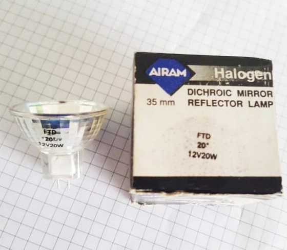 خرید و قیمت لامپ هالوژن دیکروئیک | Halogen lamp FTC 12V 20W 20 Deg | ترب