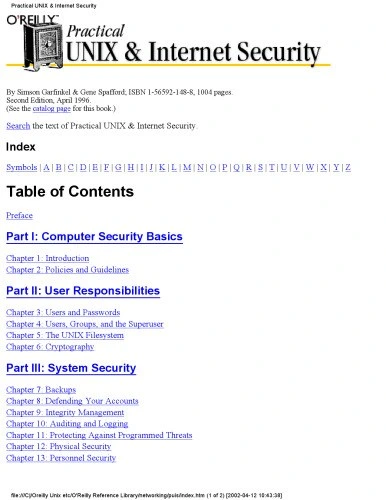 خرید و قیمت دانلود کتاب Practical Unix and Internet Security, 2nd Edition [Second Edition] | ترب
