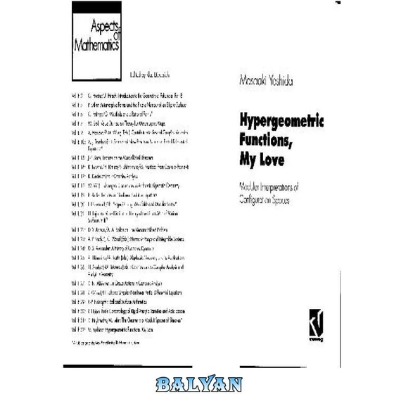 خرید و قیمت دانلود کتاب Hyper Geometric Functions, My Love: Modular Interpretations of ...