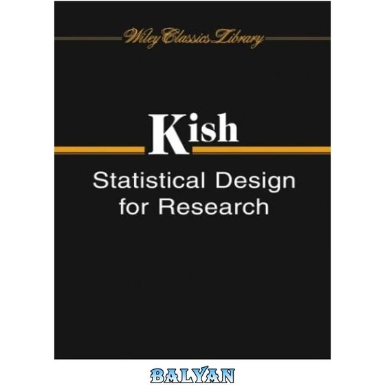 خرید و قیمت دانلود کتاب Statistical Design for Research (Wiley Classics ...