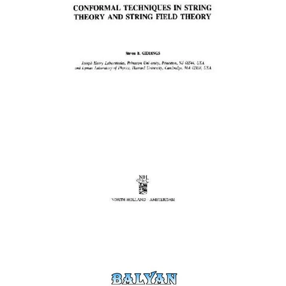 خرید و قیمت دانلود کتاب Conformal Techniques In String Theory And String Field Theory ترب