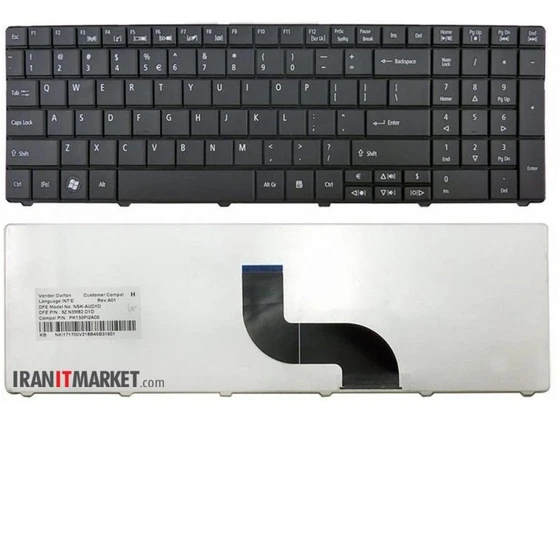 خرید و قیمت کیبورد لپ تاپ ایسر KEYBOARD ACER ASPIRE 5810 | ترب