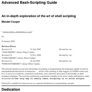 خرید و قیمت دانلود کتاب Advanced Bash-Scripting Guide | ترب