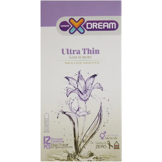 خرید و قیمت کاندوم بسیار نازک ایکس دریم XDream مدل Ultra Thin بسته 12 عددی | ترب