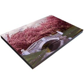خرید و قیمت تابلو شاسی بکلیت طرح طبیعت باغ شکوفه مدل SH-8891 | 50×70 ...