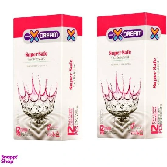 خرید و قیمت کاندوم ایکس دریم (XDream) مدل Super Safe بسته 12 عددی مجموعه 2 عددی | ترب