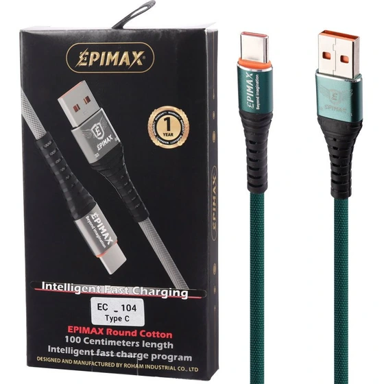 خرید و قیمت کابل تایپ سی فست شارژ Epimax EC-104 1m | ترب