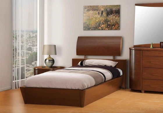 خرید و قیمت تخت خواب تک نفره چوبی امپراتور | ترب