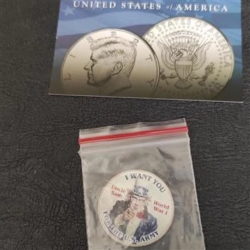 خرید و قیمت سکه نیم دلار رنگی امریکا عمو سام | ترب