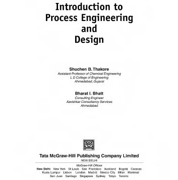 خرید و قیمت دانلود کتاب Introduction to process engineering and design ...