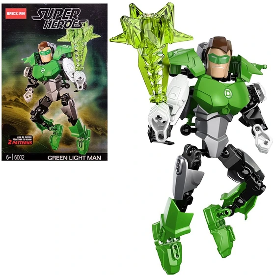 خرید و قیمت ساختنی لگو بریک طرح فانوس سبز Green Light Man کد 6002 | ترب