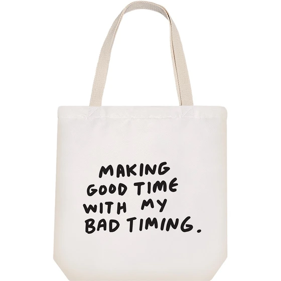 خرید و قیمت توت بگ پارچه ای Making Good Time With My Bad Timing | ترب