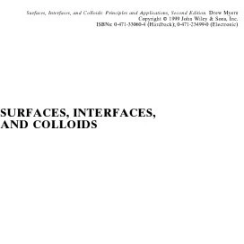 خرید و قیمت دانلود کتاب Surfaces, Interfaces, and Colloids: Principles and Applications, Second ...