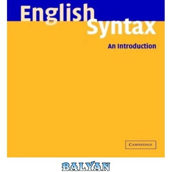 خرید و قیمت دانلود کتاب English Syntax: An Introduction | ترب