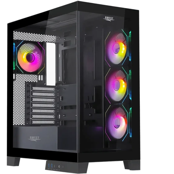 خرید و قیمت کیس کامپیوتر اوست GT AQ16 MB ARGB Mid Tower مشکی | ترب