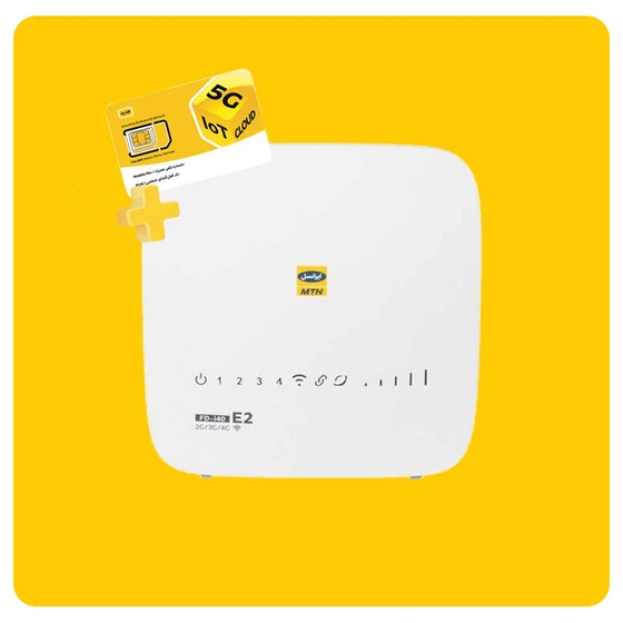 خرید و قیمت مودم 4G ایرانسل مدل FD-i40 E2 به همراه سیمکارت و بسته اینترنت ( یا بدون سیمکارت ...