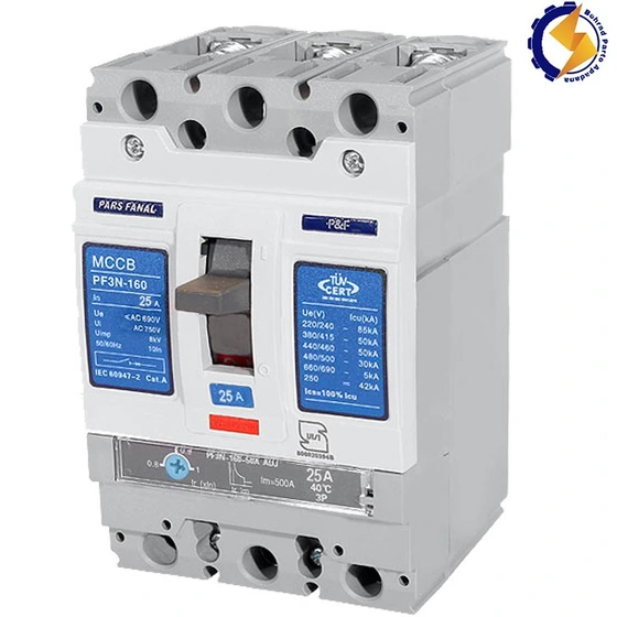 خرید و قیمت کلید اتوماتیک قابل تنظیم مدل PF3N-Adj 160 پارس فانال | ترب