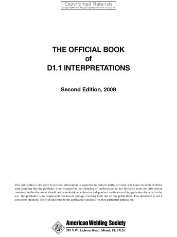خرید و قیمت دانلود کتاب The official book of D1.1 interpretations 2008 ...