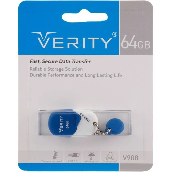 خرید و قیمت فلش مموری وریتی مدل V908 ظرفیت ۶۴ گیگابایت USB 3.0 | ترب