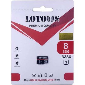 خرید و قیمت میکرو SD ظرفیت 8 گیگ مدل Lotous 333X | ترب
