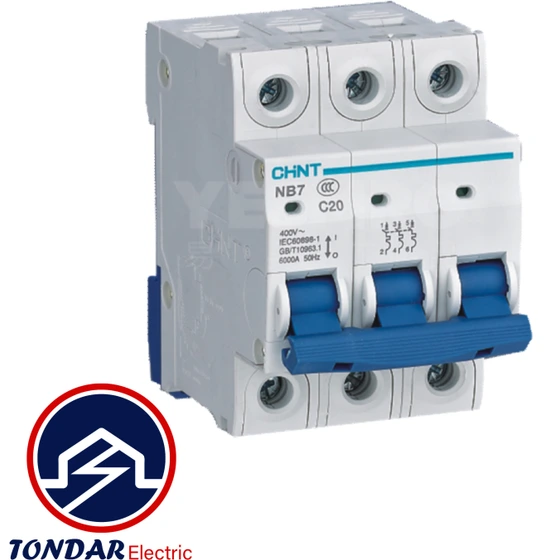 خرید و قیمت كليد مينياتوري سه فاز 32 آمپر چينت NB7 | ترب
