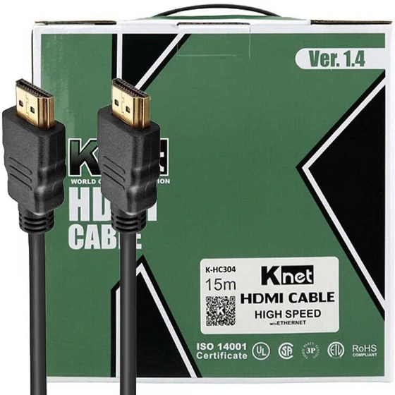 خرید و قیمت کابل KNET 4K V1.4 3D 15M HDMI | ترب