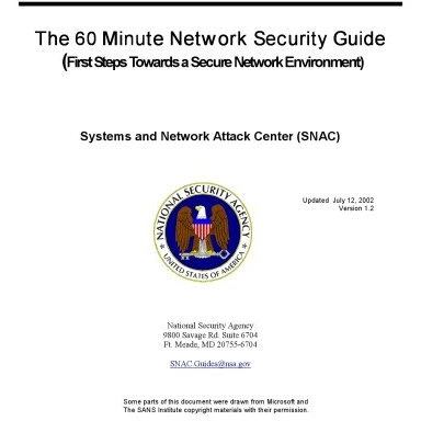 خرید و قیمت دانلود کتاب NSA - The 60 Minute Network Security Guide v1.2 2002 | ترب