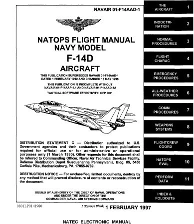 خرید و قیمت دانلود کتاب NATOPS Flight Manual US Navy F-14D fighter ...