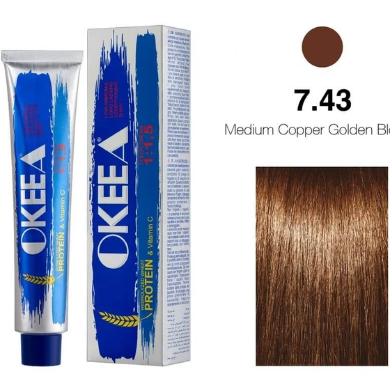 خرید و قیمت رنگ مو شماره 7.43 Medium Copper Golden Blonde - ۱۰۰ میل | ترب