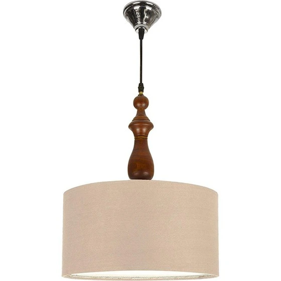 خرید و قیمت چراغ آویز چشمه نور کد A7020/1H-BR-CR شید کرم | ترب