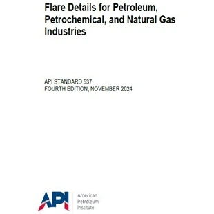 خرید و قیمت API STD 537- 2024- Flare Details for Petroleum, Petrochemical, and Natural Gas ...