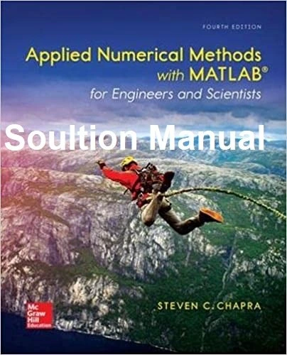 خرید و قیمت دانلود کتاب [Soultion Manual] Applied Numerical Methods with MATLAB for Engineers ...